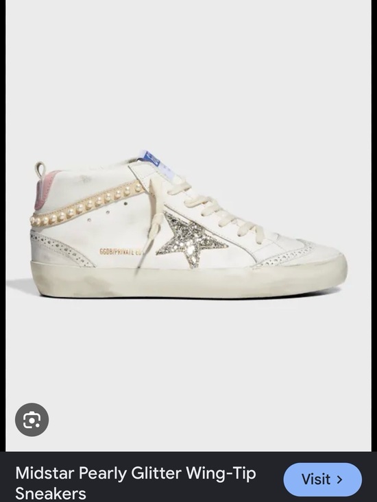 Golden Goose | Shoes | Golden Goose White Hightop Sneakers With Silver ...